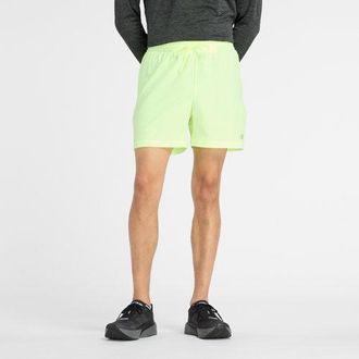 New Balance Herren Sport Essential Short 5 in Gr&uuml;n/Grau, Polywoven, Gr&ouml;&szlig;e XL