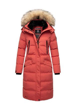 Marikoo Schneejacke Marikoo Schneesternchen Damen Winter Steppjacke B890 langer Parka mit abnehmbarer Kapuze