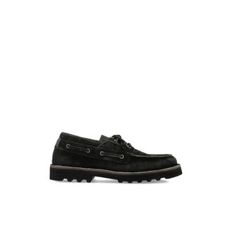 AllSaints Homme, Chaussures, Gris, Taille: 43 EU Skiff Leather Boat Shoe