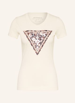 Guess T-Shirt Mit Nieten weiss