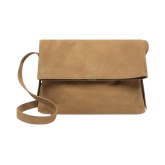 Etrier Sac bandouli&egrave;re Cavalier en nubuck - Femme - Sacs - Brun - Taille: ONE Size