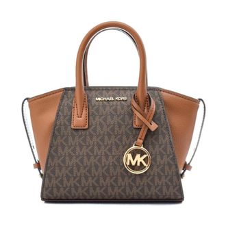 Michael Kors Femme, Sacs, Brun, Taille: ONE Size Sac &agrave; main en toile avec garniture en cuir