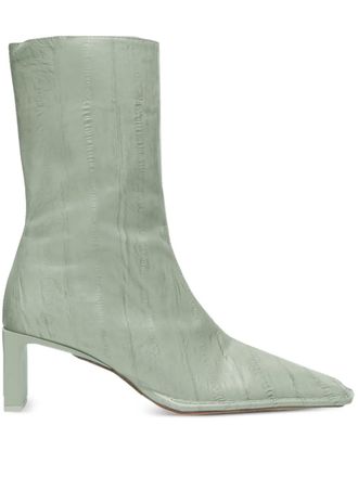 Miista bottines Anitha 90 mm &agrave; bout carr&eacute; - Vert