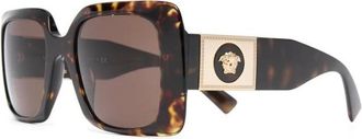 Versace Lunettes de soleil carr&eacute;es - Femme - Accessoires - Brun - Taille: 54 MM