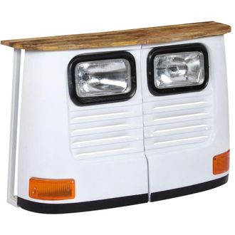 vidaXL LKW-Sideboard Massivholz Mango Wei&szlig; Vidaxl