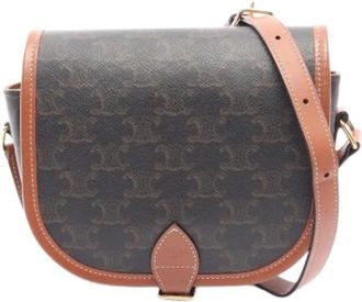 Celine Sac bandouli&egrave;re vintage doccasion - Femme - Pre-owned - Brun - Taille: ONE Size
