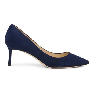 Jimmy Choo London Femme, Chaussures, Bleu, Taille: 37 1/2 EU Romy 60 Daim D&eacute;collet&eacute;