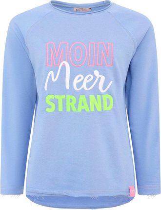 Zwillingsherz Hoodie Moin Meer Strand mit Used-Look Kanten und maritimer Stickerei
