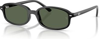Ray-Ban Rb9132s Kids Sonnenbrillen Schwarz Fassung Grün Glas 49-17