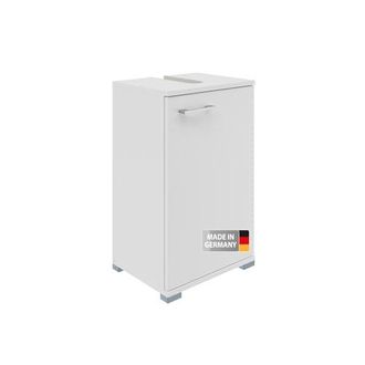 Fackelmann Easy Waschbeckenunterschrank 40 cm - Hochwertiger Badschrank in zeitlosem, weißem Design, stilvoll und platzsparend - Made in Germany, Weiß