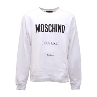 Moschino Couture Sweatshirt mit geb&uuml;rstetem Inneren - - Sweatshirts & Hoodies - Herren - Wei&szlig; - XL