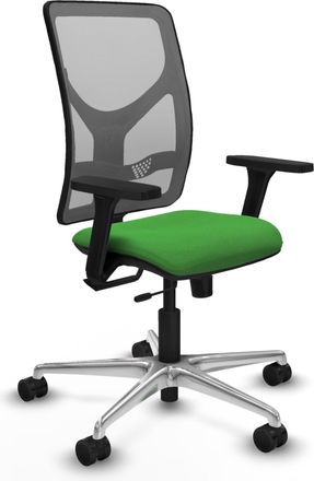 Piqueras y Crespo Schreibtischstuhl f&uuml;r Telearbeit, mit 3D-Armlehnen, h&ouml;henverstellbare Lendenwirbelst&uuml;tze, ausgestattet mit Syncro/Traslack und Schneideschaum, Grau/Gr