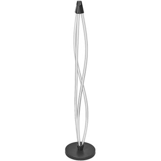 Ledvance Swirl Floor Lampe sur pied en polycarbonate ondul&eacute; avec led et design filament, 22 w, 2400 lm, 3000 k, 830 blanc chaud, dimmable, gris fonc&eacute;, 260 mm