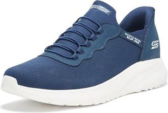 Skechers Homme Hands Free Slip-ins Bobs Squad Chaos-Daily Hype À Enfiler, Navy Knit, 45.5 EU