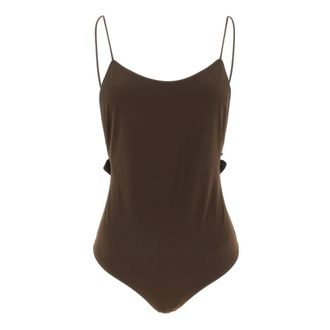 Jacquemus Femme, Maillots de bain, Brun, Taille: 38 FR Le Maillot Cabana One-piece Swimsuit
