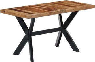 vidaXL Table &agrave; manger 140x70x75 cm Bois massif vidaXL446525