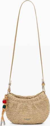 Desigual Porte-monnaie oval &agrave; bandouli&egrave;re et charms - Beige-Neutral