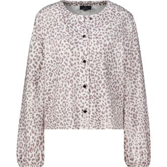 Monari Leopard Cardigan - - Knitwear - Damen - Grau - 3XL