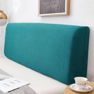 Generic Stretch Schutzh&uuml;lle in Unifarben BBB Queen King Full Bettkopfteil Bezug Staubdichter Schutzbezug f&uuml;r Schlafzimmerdekoration Orchidee Kingsize-Bett: 17