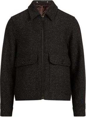 Paul Smith Blouson col classique en laine m&eacute;lang&eacute;e