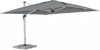 BIZZOTTO Parapluie Ines 4 x 4 bras Gris avec m&acirc;t pivotant