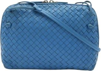 Bottega Veneta Pre-owned Intrecciato Pochette - Femme - Pre-owned - Bleu - Taille: ONE Size