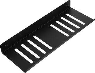 Cabilock Mattschwarzes Wandregal aus Robustem Kohlenstoffstahl Multifunktionales Platzsparendes Aufbewahrungssystem für Bad Küche Wohnzimmer und Büro Einfache 