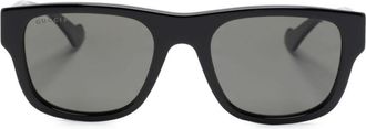 Gucci Sonnenbrille mit eckigem Gestell - Schwarz