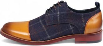 Infinity Leather Chaussures Richelieu Oxford en Cuir Marron pour Hommes - Ronnie