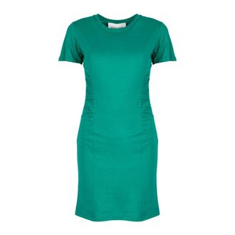 Silvian Heach Mini-Kleid mit Rundhalsausschnitt und kurzen &Auml;rmeln - - Dresses - Damen - Gr&uuml;n - M