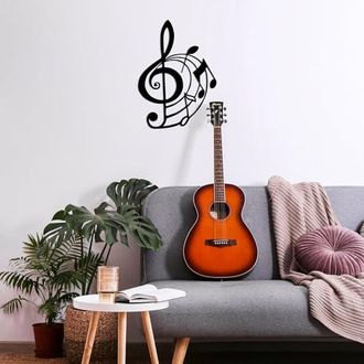 Hanah Home Stylish Black Decorative Metal Wall Accessory, 50 x 70 cm | 100% Metal, 1.5 mm Thickness | Perfect for Home Decor & Modern Spaces