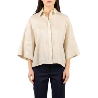 Max Mara Damen, Blusen & Hemden, Beige, SGr&ouml;&szlig;e