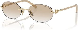 Tiffany & Co. Sonnenbrille Hellbraun/Hellgold