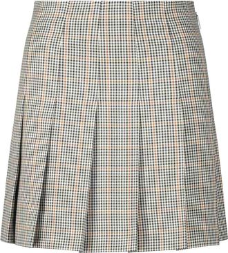 Msgm Karierter Faltenrock