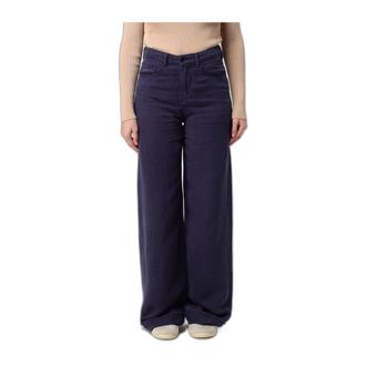 Emporio Armani Weite Hosen - - Trousers - Damen - Lila - W30