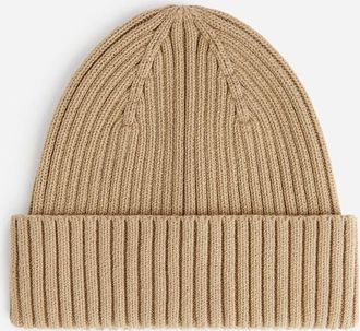 Arket Rippstrickmütze -Beige