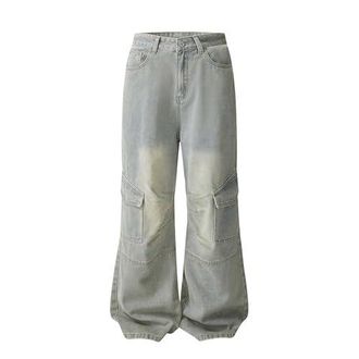 Generic Jean Homme Jeans Homme Pantalon en Jean D&eacute;contract&eacute; Automne/Hiver Commerce Ext&eacute;rieur - Lavage Classique, Coupe Versatile pour March&eacute; International