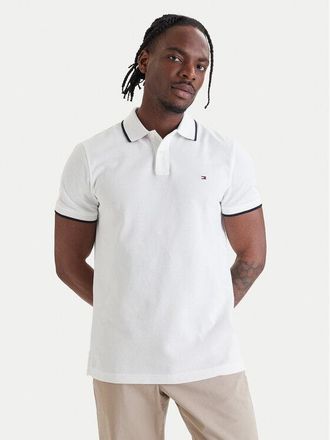Tommy Hilfiger Poloshirt Pique MW0MW42748 Wei&szlig; Regular Fit