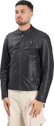 Blauer Veste en cuir RIPLEY noir pour homme M, Noir, XL