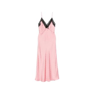 Rixo Alberta Lace-trim Jacquard Maxi Dress
