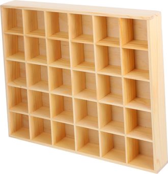 Pretyzoom Schrank-unterwäsche-organizer Socken-aufbewahrungsbox Aus Holz 30 Fächer Schubladen-organizer Krawatten- Und Schalhalter