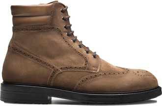 Magnanni Boots aus Veloursleder mit Budapester-Elementen in