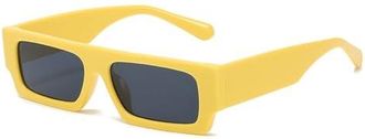Generic Lunettes De Soleil Unisexes &Agrave; Monture Fine For Lext&eacute;rieur, Id&eacute;ales For Les Trajets Domicile-travail, Vacances Et Le Sport(Yellow)