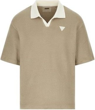 Guess Polo &agrave; logo triangle en coton