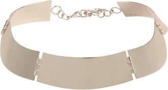Erika Cavallini Semi Couture Femme, Accessoires, Gris, Taille: ONE Size Collana a collarino a forma di onde