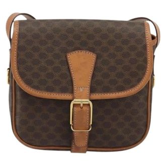 Celine Pre-owned Vintage Macadam Schultertasche - - Pre-owned - Damen - Braun - ONE SIZE