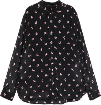 Maison Kitsuné Klassisches Hemd - Schwarz