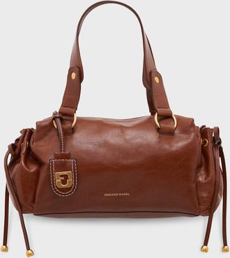 Gerard Darel Sac &agrave; main en cuir effet froiss&eacute; - GRACE - Caramel
