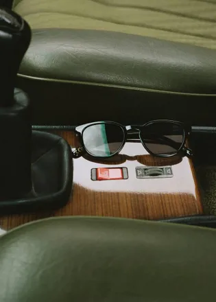 Mango Lunettes de soleil monture ronde noir - Homme - Taille unique - MANGO MAN