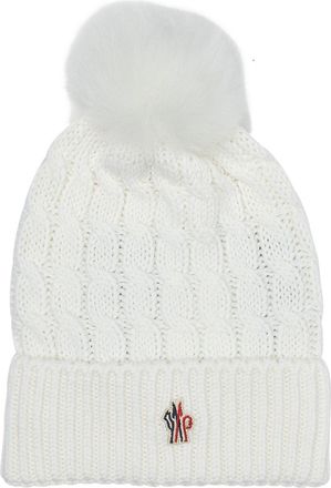 Moncler Bonnet en laine avec logo